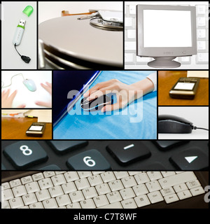 Collage of technology devices Stock Photo - Alamy