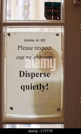 respect the neighbours sign Stock Photo - Alamy