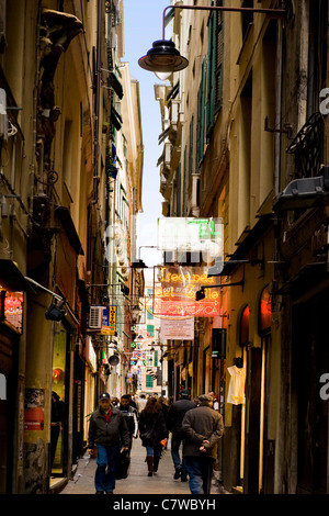 Italy, Liguria, Genoa, carruggi (typical alleys Stock Photo - Alamy