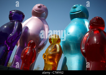 'Jelly Baby Family', a sculpture in pigmented urethane resin by Mauro ...