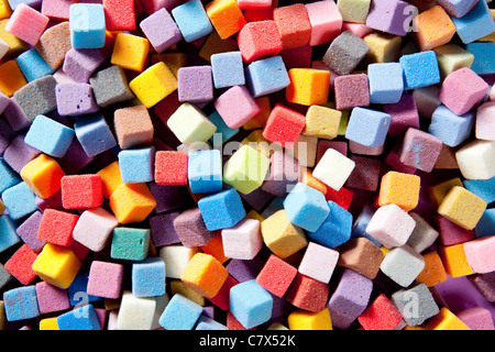 colorful square foam cubes texture for decorative arts Stock Photo - Alamy