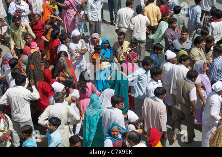 Pilgrims at Kaila Devi Rajasthan India Stock Photo - Alamy