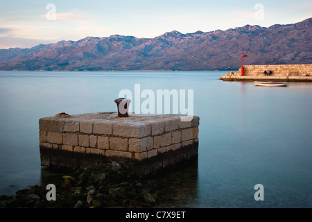 Seaside, town Razanac, Adriatic coast, Croatia Stock Photo - Alamy