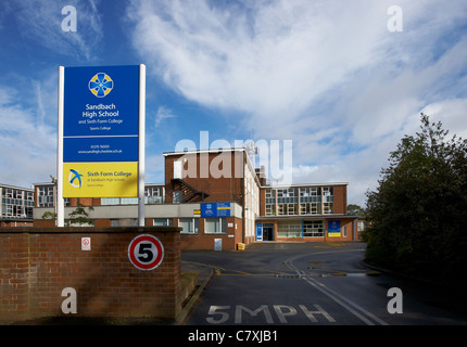 Sandbach High School and Sixth Form College, Sandbach Cheshire UK Stock ...