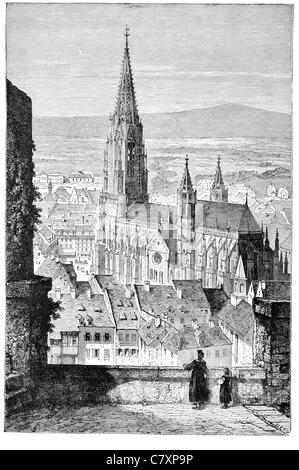 Freiburg Minster cathedral Germany romanesque Gothic Catholic ...