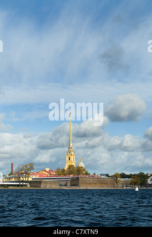 View of St. Petersburg. Peter and Paul Fortress in morning Stock Photo - Alamy