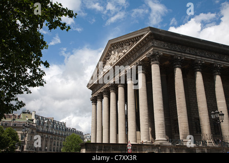 Madeleine Church Facade; Paris; France Stock Photo - Alamy
