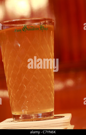 A glass of the famous Apfelwein particular to Frankfurt, Germany Stock ...