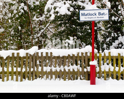 Matlock Bath railway station in the Derbyshire Peak District England ...