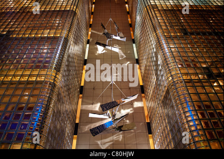 Japan, Honshu, Tokyo, Ginza, Hermes Store Window Display and Doorman ...