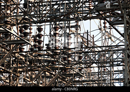 an urban electrical substation in the uk Stock Photo - Alamy