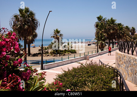 Beach promenade, Estepona, Costa del Sol, Malaga Province, Andalusia ...