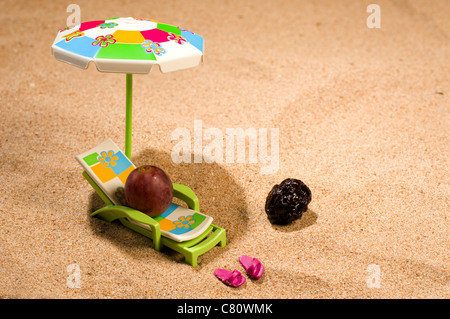 Be careful when sunbathing, a skin cancer prevention concept Stock ...