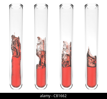 illustration of test tubes on white background Stock Photo - Alamy