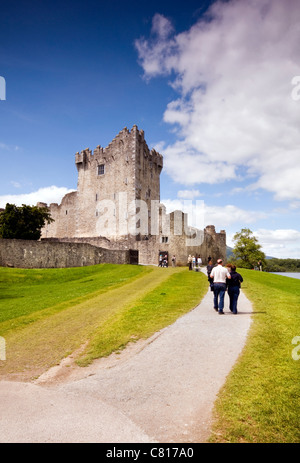 Stone castle ruins in Killarney National Park Ireland Stock Photo - Alamy