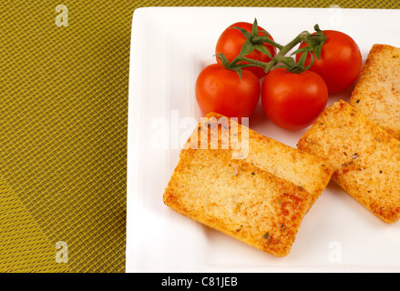 Spicy tomato and oregano crackers, Mediterranean finger food Stock ...