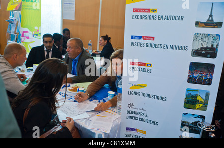 Paris, France, People at Jobs Fair, Job Seekers being Interviewed by ...