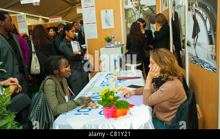 Paris, France, People at Paris Jobs Fair, Job Seekers at EURES, The ...