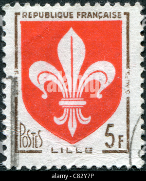 heraldry, coat of arms, France, city arms, Rouen, wood engraving, 1893 ...