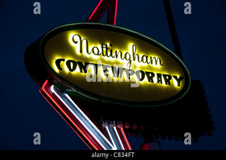 nottingham contemporary art gallery neon sign Nottingham city centre ...