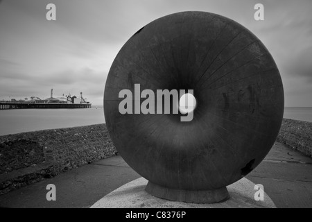'Afloat' Sculpture by Hamish Black, Brighton Seafront, Sussex, UK Stock ...