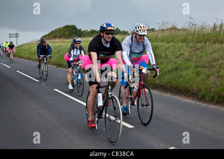 London To Brighton Bike Ride, Ditchling Beacon, Brighton, Sussex, UK ...