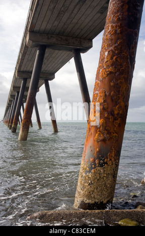 Oil terminal jetty, Cloghan Point, Whitehead Stock Photo - Alamy
