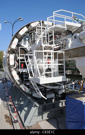 TBM - tunnel boring machine also called "mole" during presentation in ...