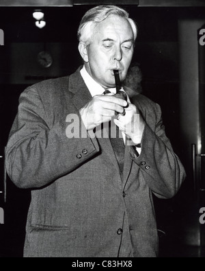 Harold Wilson Labour Prime Minister of Britain at the Remembrance Day ...