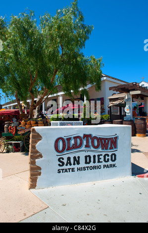 San Diego Old Town entry sign Stock Photo - Alamy