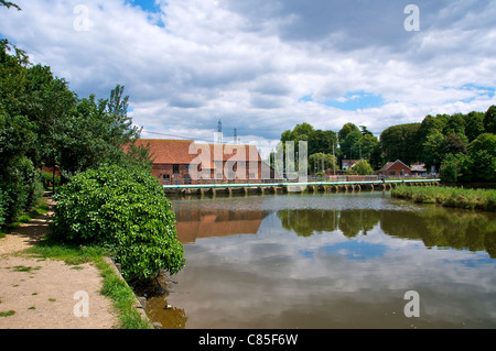 Eling Reach Hampshire UK Tide Mill Stock Photo - Alamy