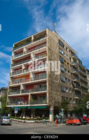 Fö utca the main street of Vizivaros in Buda district Budapest Hungary ...