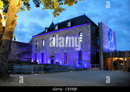 Castle of Mayenne city (entrance of the castle and carolingian museum ...