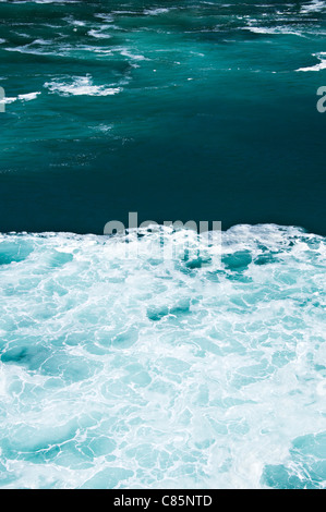 Closeup of Ship's Wash with Creamy Foam Created by Propeller Churn ...