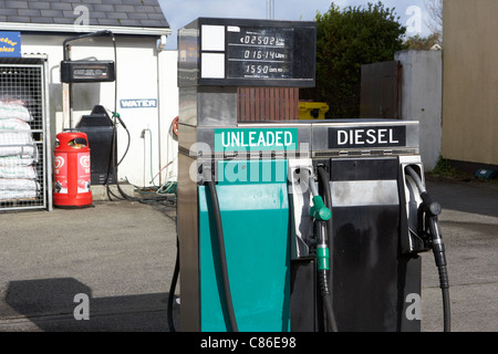 small local rural petrol pumps and fuel station in republic of ireland ...