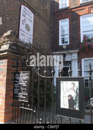 England, London, Greenwich, The Fan Museum, Display of Historical Fans ...