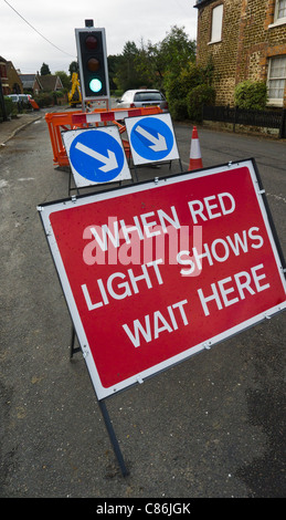 Traffic light shows red light Stock Photo - Alamy