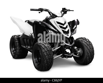 ATV isolated on white background Stock Photo - Alamy