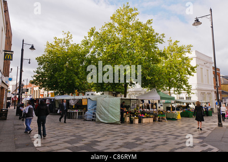 festival square market place Basingstoke old market town hampshire ...