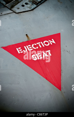 Ejection seat warning Stock Photo - Alamy