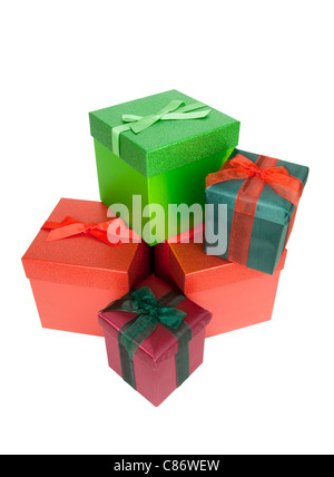 Christmas presents isolated Stock Photo - Alamy