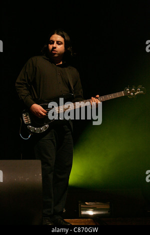 Archis Tiku with Maximo Park performs on stage at the NME Brat Pack ...