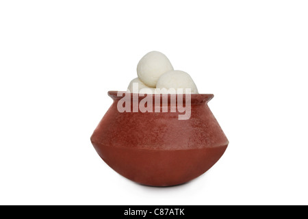 Rasgulla in a pot Stock Photo - Alamy