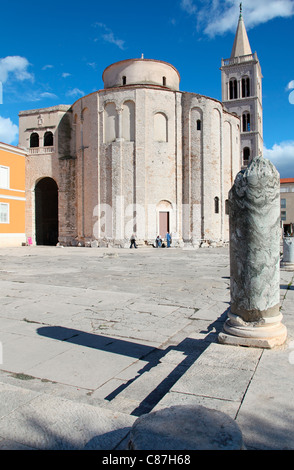 The remains of Roman Forum in Zadar, the oldest continuously-inhabited ...