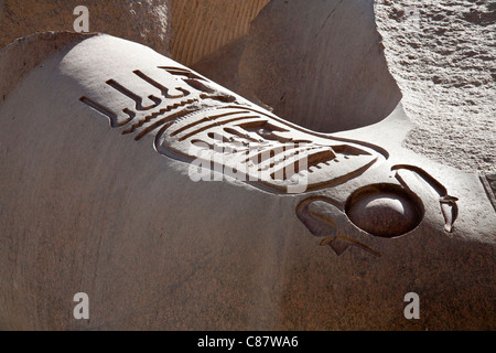 Fallen statue of Ramesses II (Ozymandias), Ramesseum funerary temple ...