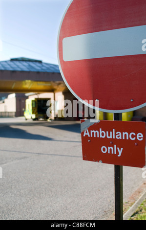Ambulance Parking Only Stock Photo - Alamy