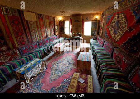 Inside a rock house of Uchisar, Cappadocia Turkey Stock Photo - Alamy