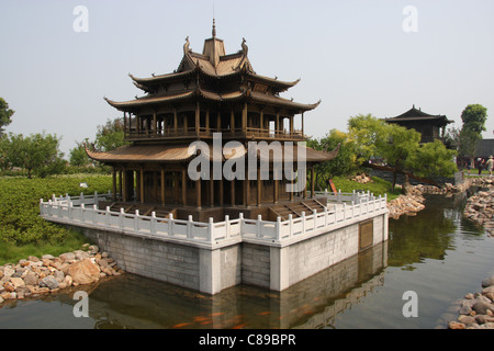 Yueyang Tower, Tang Dynasty (model), Yueyang, Hunan, China Stock Photo ...