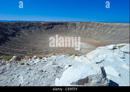 U.S.A. Arizona, Meteor City, the meteor crater near the Route 66 Stock ...