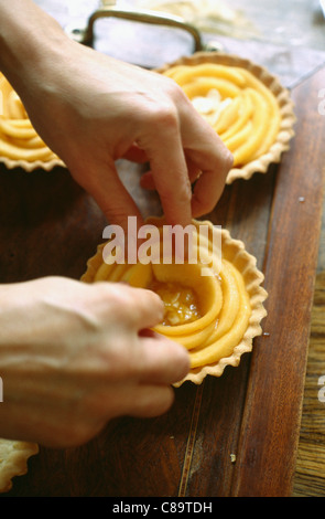 Thin pastry melon tart Stock Photo - Alamy